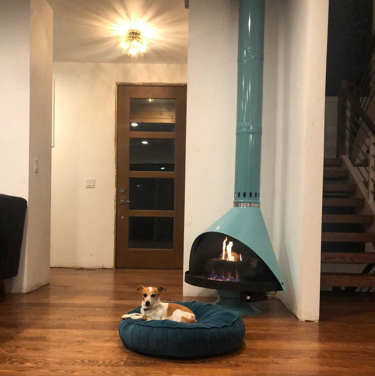 MALM Zircon Gas B-Vent Mid Century Modern Fireplace NG or LP MCM gas f ...