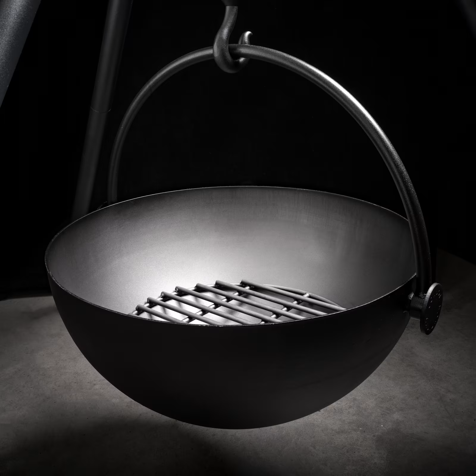 Cowboy Cauldron Ranch Boss 42" Hanging Wood Burning Fire Pit | 84 ...