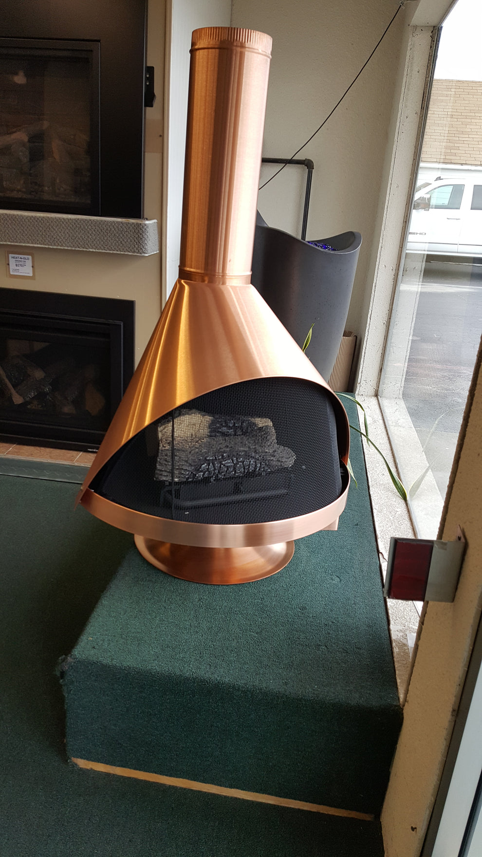 MALM High Sierras Mid Century Modern Electric Fireplace Ventless MCM F ...