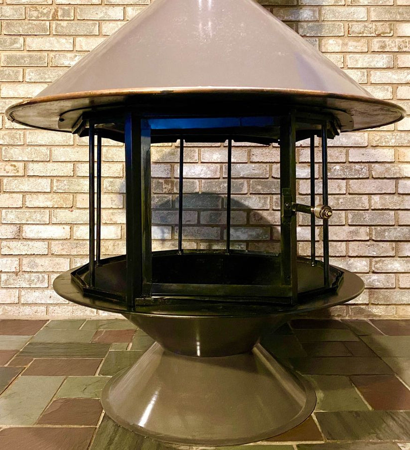 Malm 41.5" Imperial Carousel Freestanding Wood Burning Fireplace ...