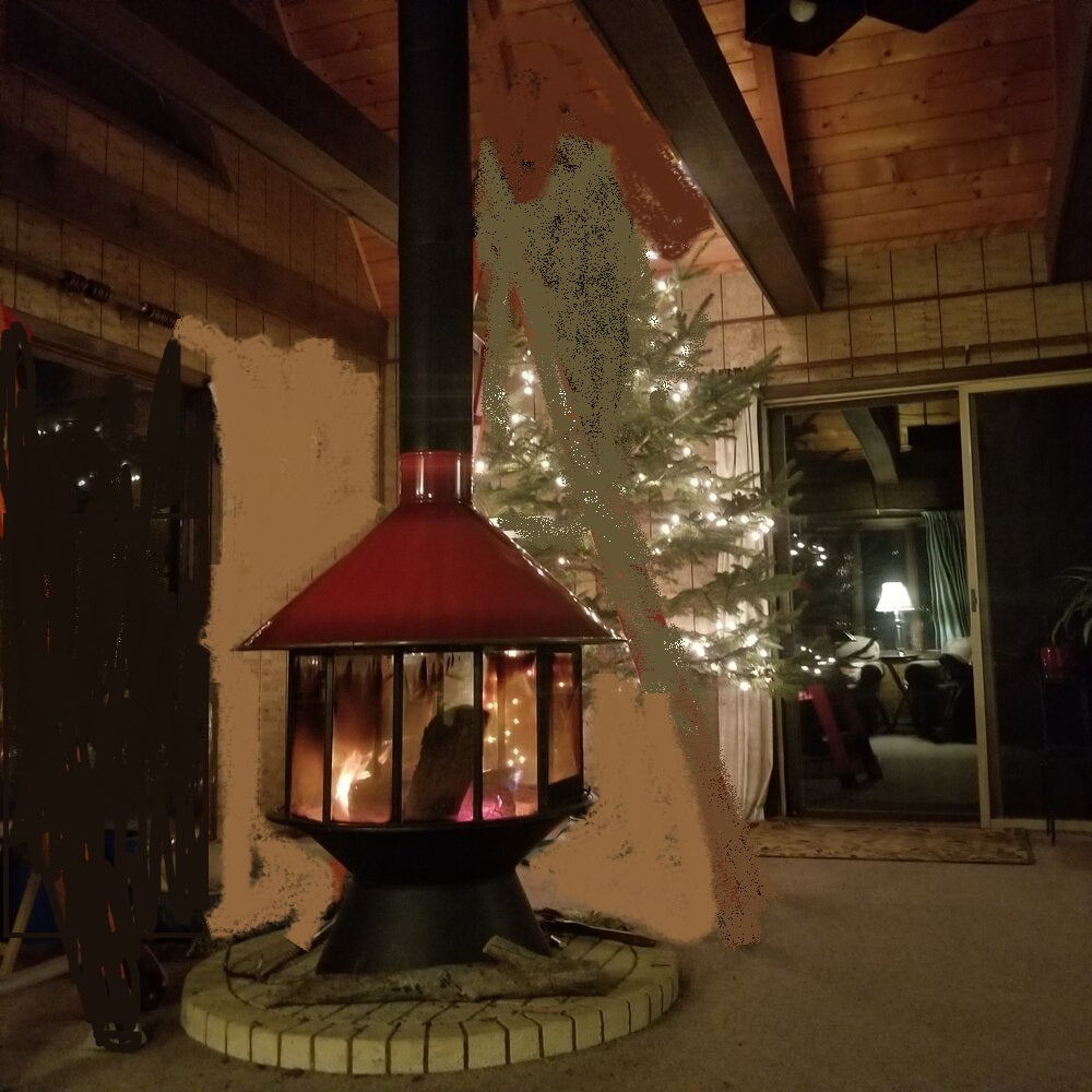 Malm 41.5" Imperial Carousel Freestanding Wood Burning Fireplace ...