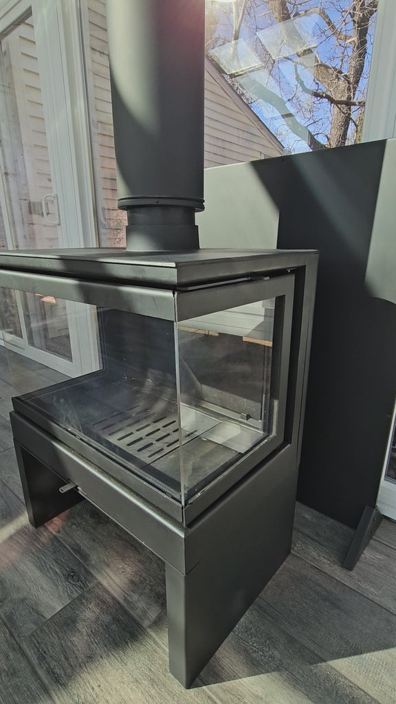 3 Sided Glass Open View Wide Angle Glass Fireplace by KFD – Smokey ...