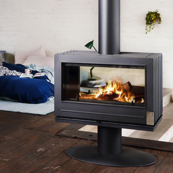 Invicta Nelson 2-Sided Glass 38" Wood Burning Stove [Sale] – Smokey ...