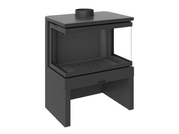 3 Sided Glass Open View Wide Angle Fireplace by KFD – Smokey Mountain ...